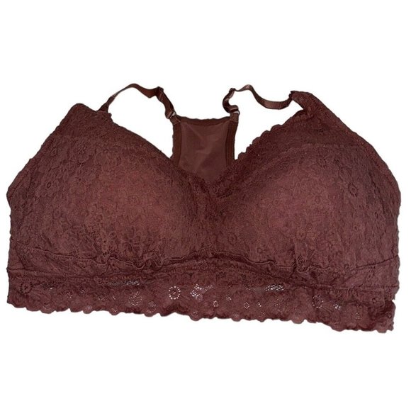 aerie | Intimates & Sleepwear | Aerie Lace Padded Bralette Size Xxl ...